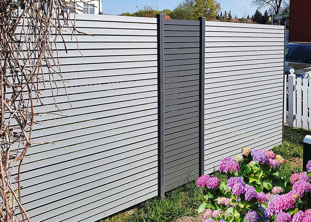 Rhombus-Zaun aus Kunststoff