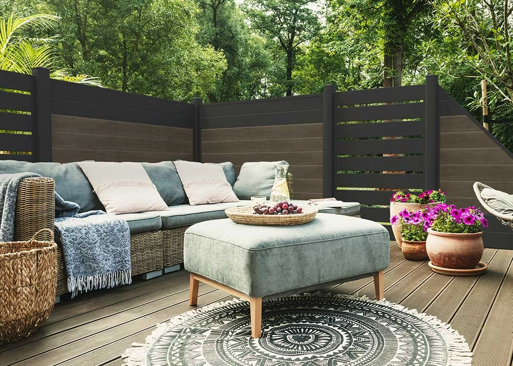 Rhombus-Zaun aus Kunststoff