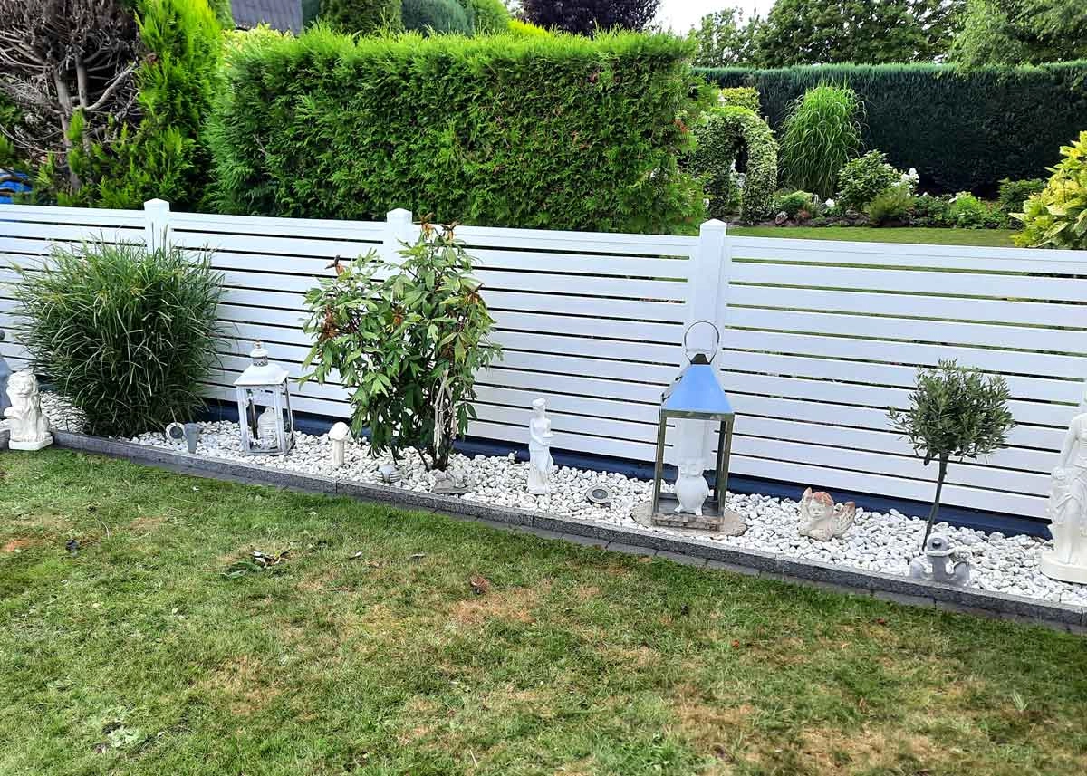 Rhombus-Zaun aus Kunststoff