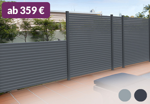 Sichtschutzzaun Anthrazit kaufen | FairGarden®