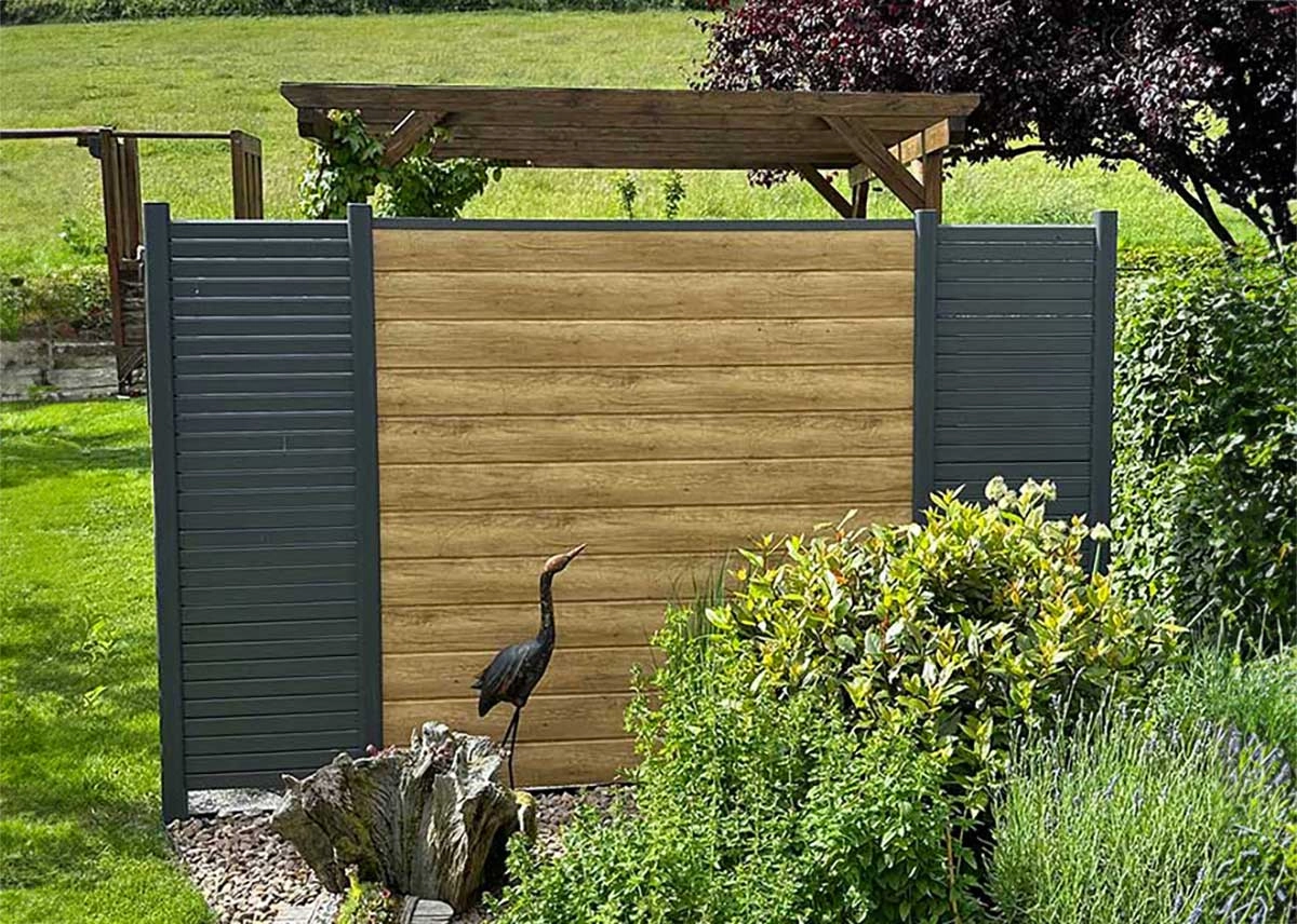 Rhombus-Zaun aus Kunststoff