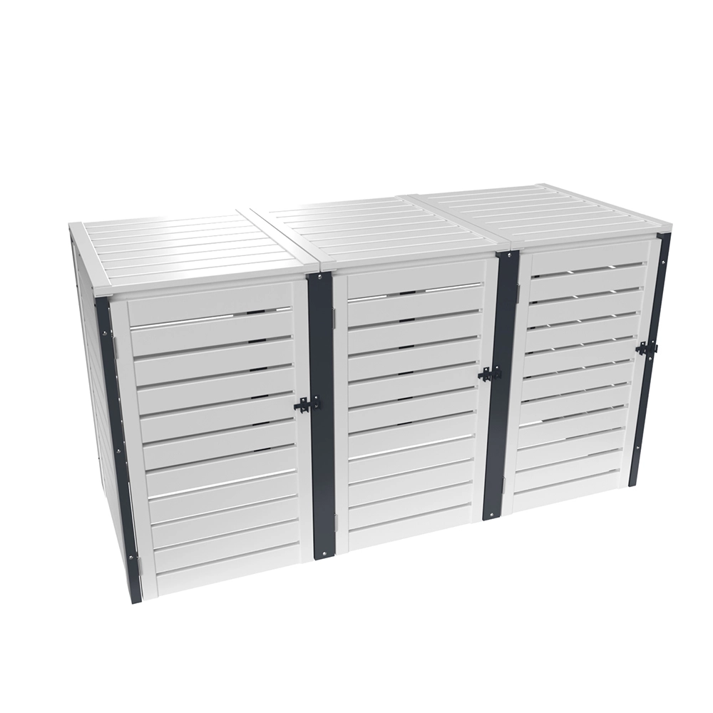 FairGarden®: 3er Tonnenbox Weiß/Anthrazit