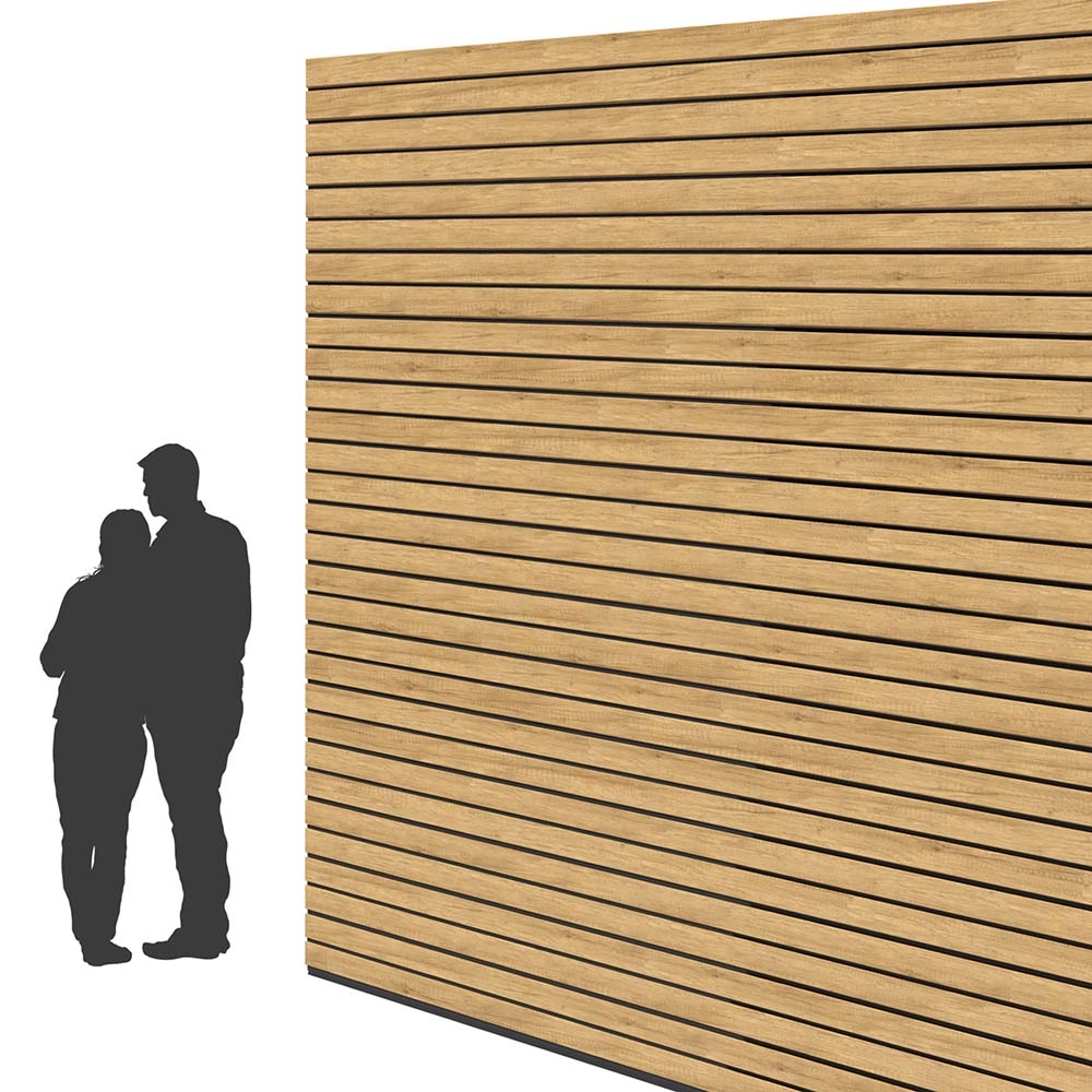 FairGarden®: Rhombuspaneel B200xT17 mm Kunststoff Desert Oak